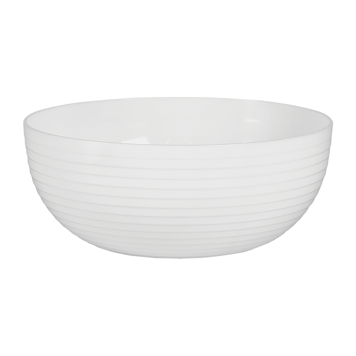 Travessa Redonda Com Friso Le Chef Branca Ø 26x11 cm - Paramount Plásticos