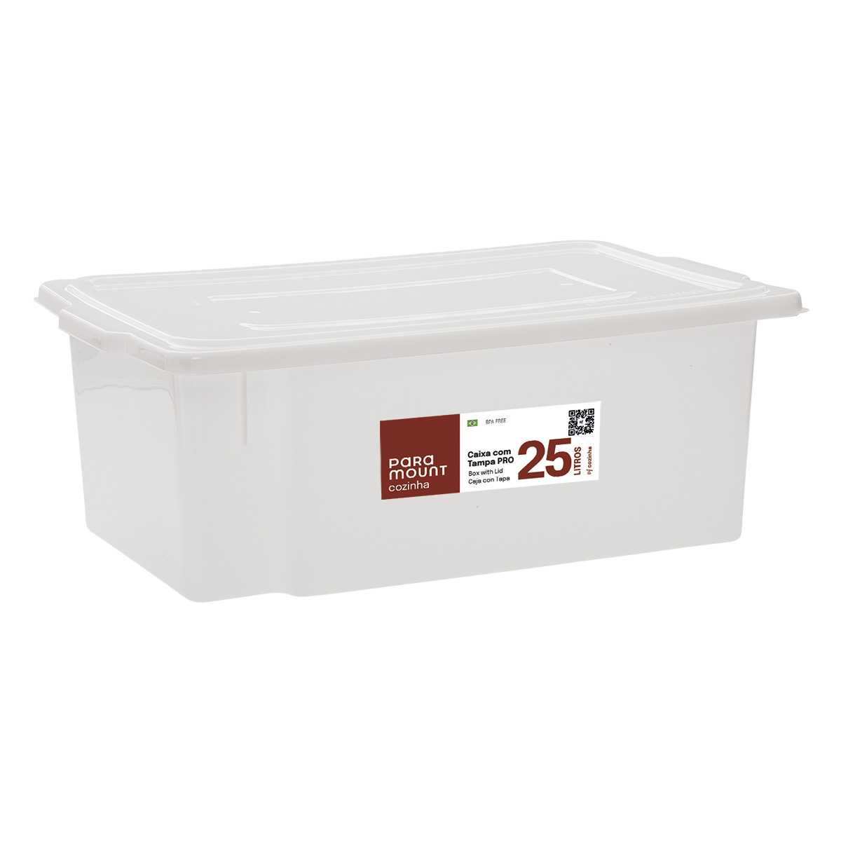 Caixa 25 Lts com Tampa - Pro - Paramount Plásticos