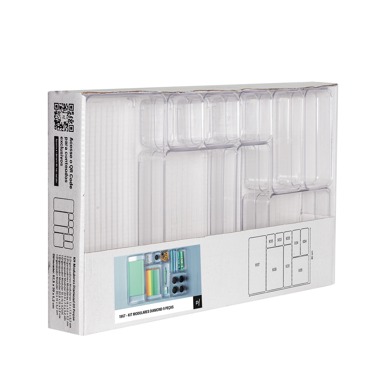 Kit Modulares Diamond 9 peças - Paramount Plásticos