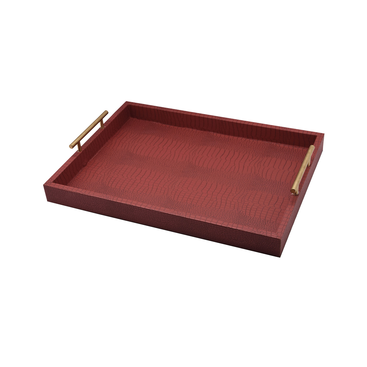 Bandeja Decorativa com Alça de Metal - Paramount Plásticos