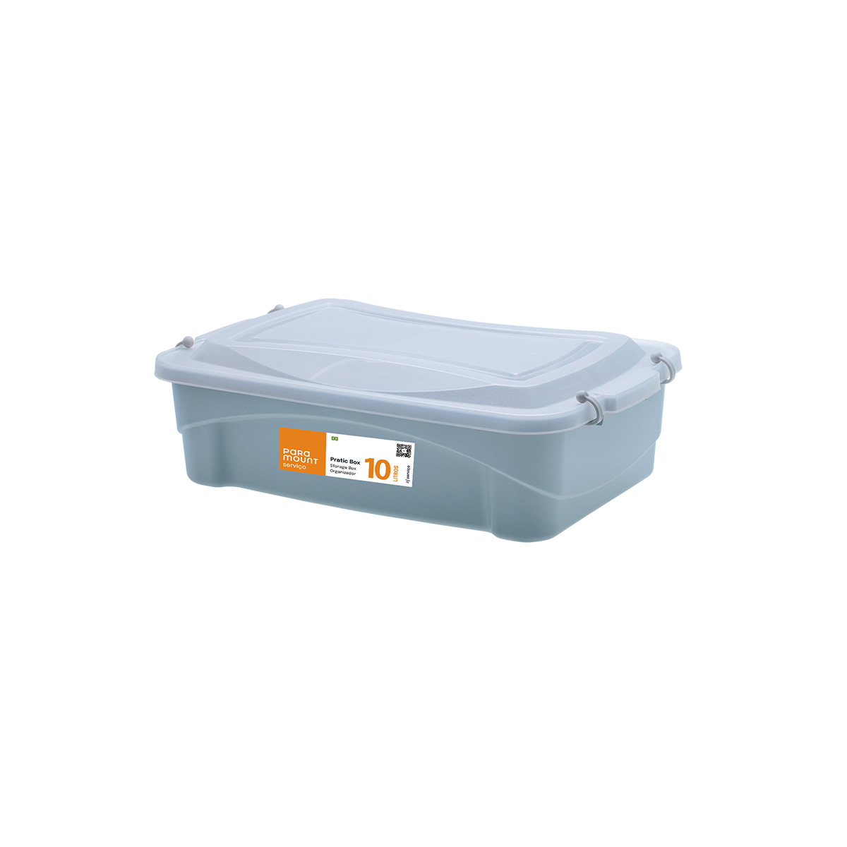 Pratic Box 10 L Grey - Paramount Plásticos